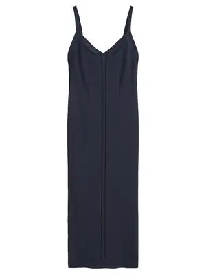 Cos Knitted Midi Slip Dress Blue