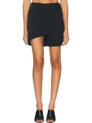 COURREGES Infinity Crepe Mini Skirt - Black