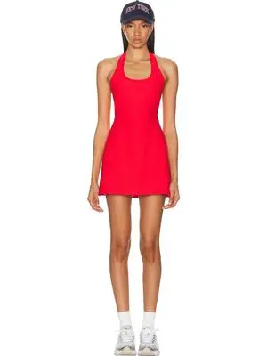 Beyond Yoga Spacedye Active Halter Dress - Candy Apple Red Heather