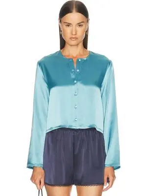 LESET Barb Crew Cardigan Skye