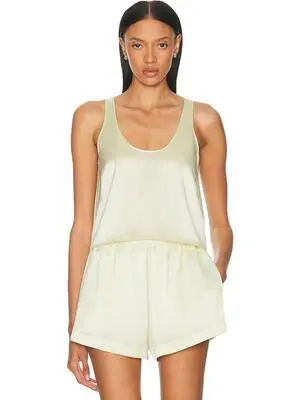 LESET Barb Scoop Tank Top - Citrine