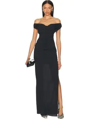 Jacquemus La Robe Rita Longue - Black