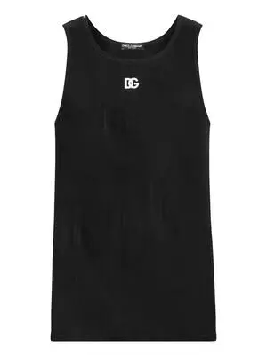 Dolce & Gabbana Cotton Tank Top - Black