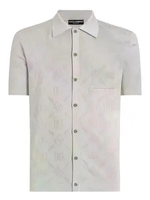 Dolce & Gabbana Monogram-pattern Shirt - Grey