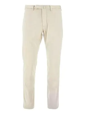 SANTANIELLO Cotton Trousers - Neutrals