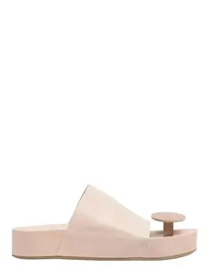 UMA WANG Leather Open Toe Sandals - Neutrals