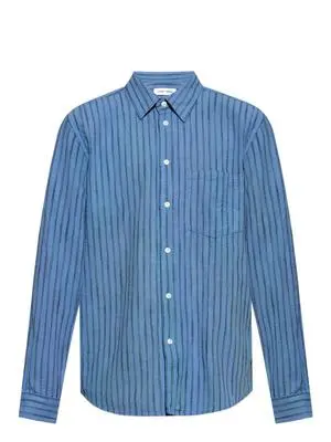 SAMSOE SAMSOE Striped Shirt - Blue
