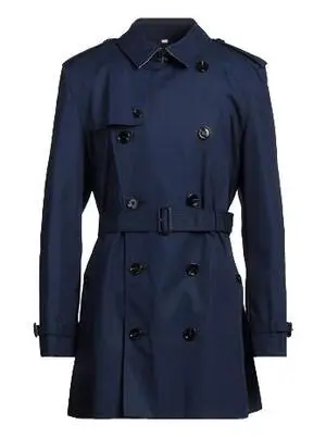 Burberry Cotton Twill Trench Coat - Navy