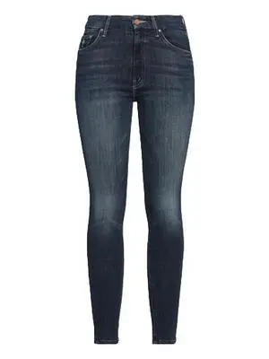 MOTHER High Waisted Skinny Jeans - Blue