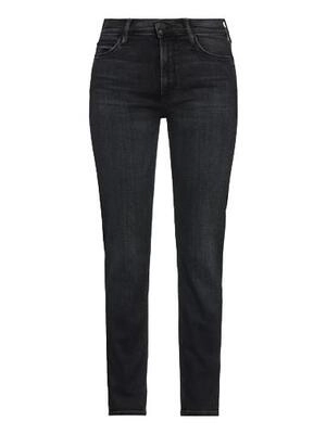 MOTHER Mid-rise Straight Leg Jeans - Black
