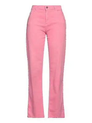 NENETTE Straight-leg Jeans With Fringed Hem - Pink