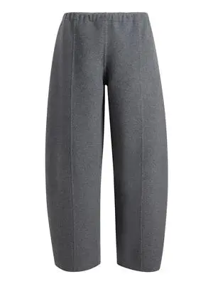 Khaite Clover Suede Pants - Grey Melange
