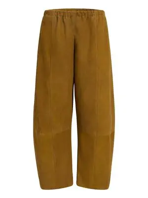 Khaite Clover Suede Pants - Toffee