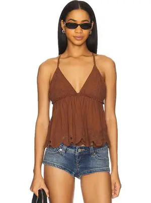 Free People Sunny Days Cami - Chocolate