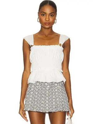 MORE TO COME Tallulah Top - White