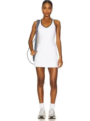 Beyond Yoga Spacedye Contrast Trim Active Dress - Cloud White