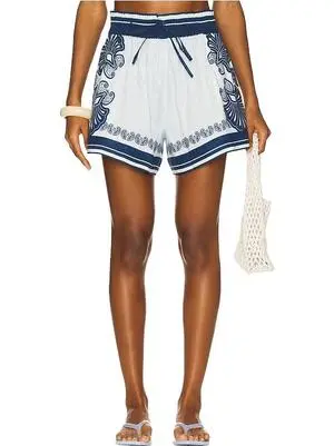 SHANI SHEMER Lenny Short Pants - Blue Print