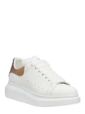 Alexander McQueen Oversized Sneaker White/ Brown Multicolor