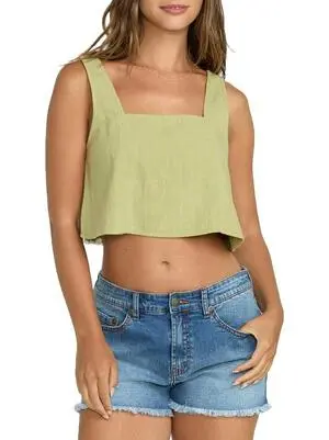 BILLABONG Open Skies Crop Tank - Avocado