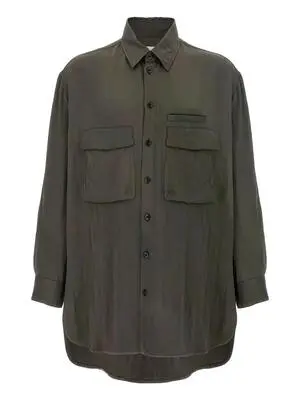 LEMAIRE Flap-pockets Shirt - Green