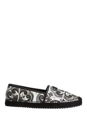 Dolce & Gabbana Majolica-print Espadrilles - Black
