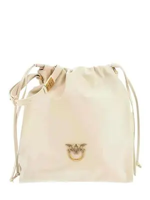 Pinko Love Birds Shoulder Bag - Neutrals