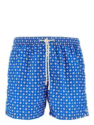 MC2 SAINT BARTH Patterned Swim Shorts - Blue