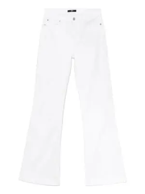 7 For All Mankind Straight-leg Trousers - White