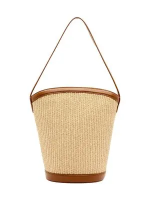 REFORMATION Giuliana Bucket Bag Natural