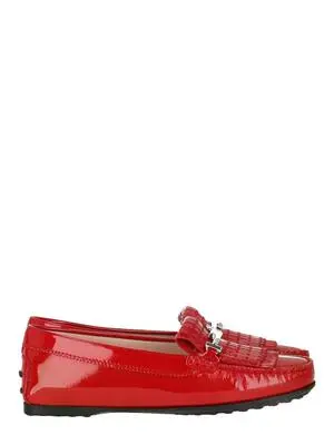 TOD'S Tasseled Loafers - Red