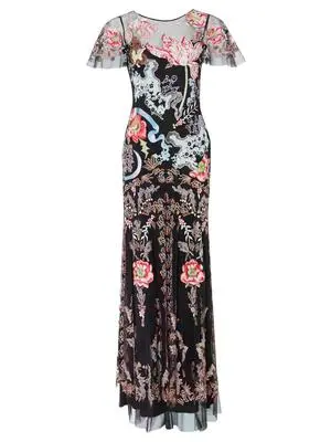 TEMPERLEY LONDON Bilbao Gown - Black