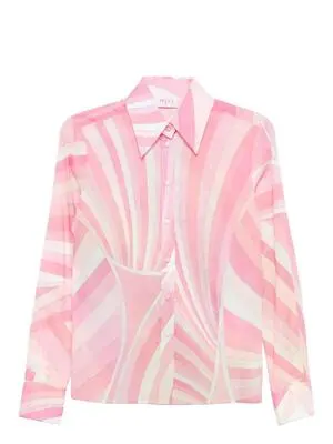 Emilio Pucci Striped Cotton Shirt - Pink
