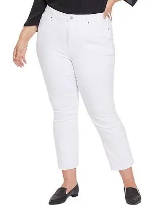 NYDJ Slim Bootcut Ankle Jeans - Optic White