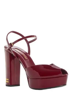 MIU MIU Platform Heel Sandals
