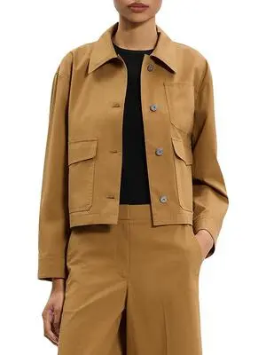 Theory Cropped Work Jacket - Bronze