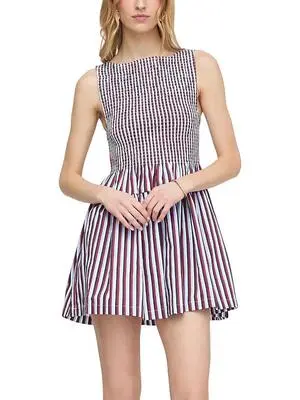 Hill House Home Cosima Mini Nap Dress - Firecracker Stripe