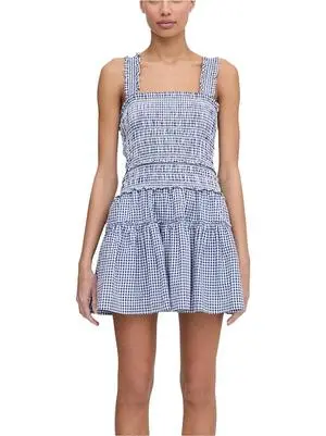 Hill House Home The Azalea Mini Nap Dress - Navy Gingham