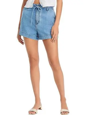 Paige Anessa Tie-waist Denim Shorts - Tranquilty