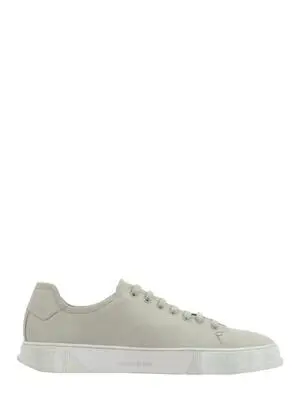 FERRAGAMO Leather Sneakers - Mist Grey