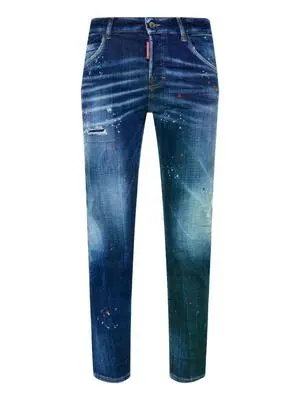 Dsquared2 Whiskering-effect Skinny Jeans - Blue