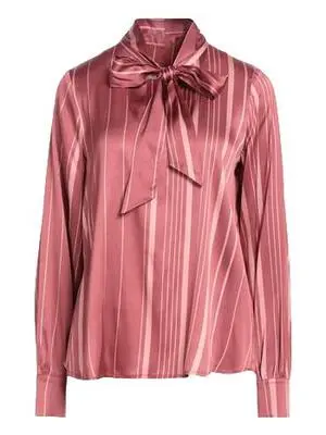 SHIRTAPORTER Striped Bow Blouse - Pink