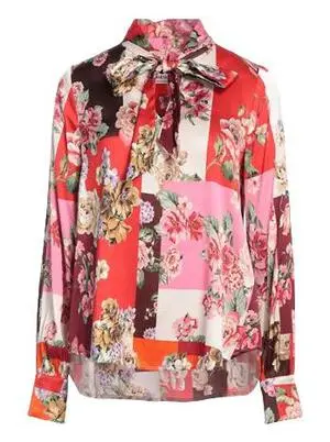 SHIRTAPORTER Floral Print Blouse - Red