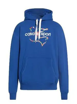 Casablanca Organic Cotton French Terry Hoodie - Blue