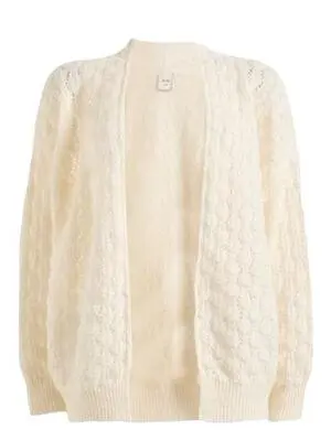 ALYSI Knitted Cardigan - White