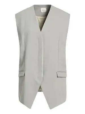 ALYSI Single-breasted Sleeveless Blazer - Grey