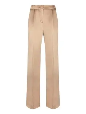 Alberta Ferretti Satin Flare Trousers - Pink