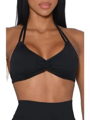 BOMBSHELL SPORTSWEAR Butterfly Sports Bra - Black