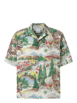 Visvim Crosby Printed Silk-blend Bowling Shirt - Multicoloured