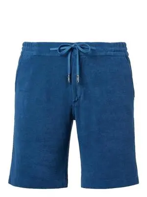 Fedeli Cotton Terry Shorts - Blue