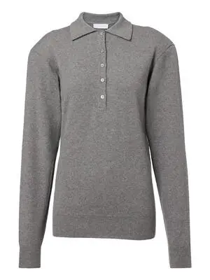 Stella McCartney Cashmere And Wool Polo Sweater - Grey
